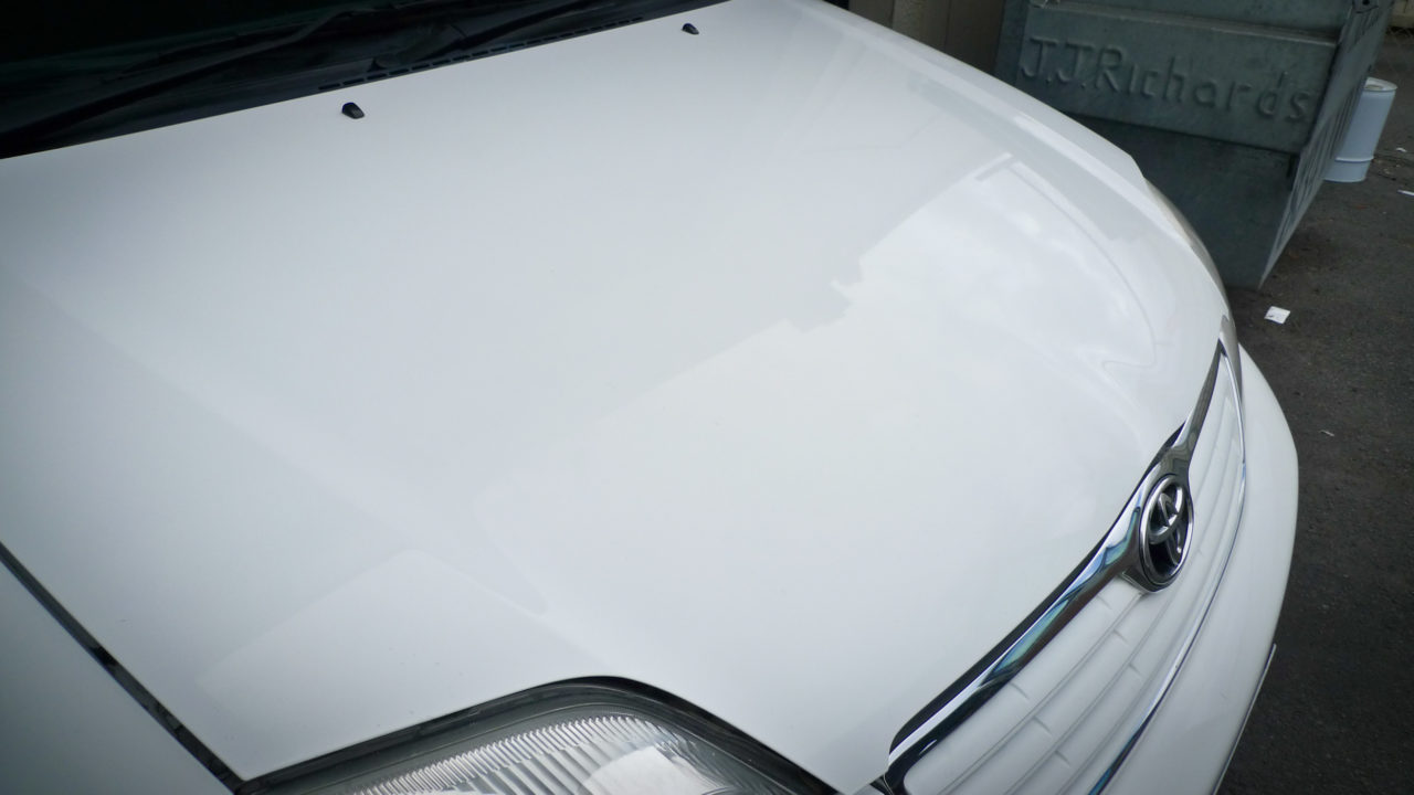 Toyota Corolla Black Paint Chips On White Car | Dura-Seal Ultra Ceramic ...