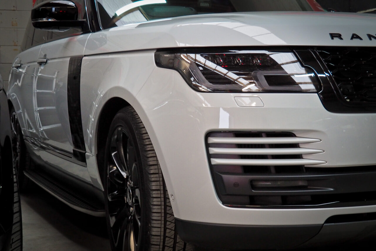White Range Rover Paint Detailing and Dura-Seal Ultra Ceramic Coating ...